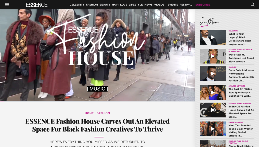 Essence Site Redesign - Ndevr